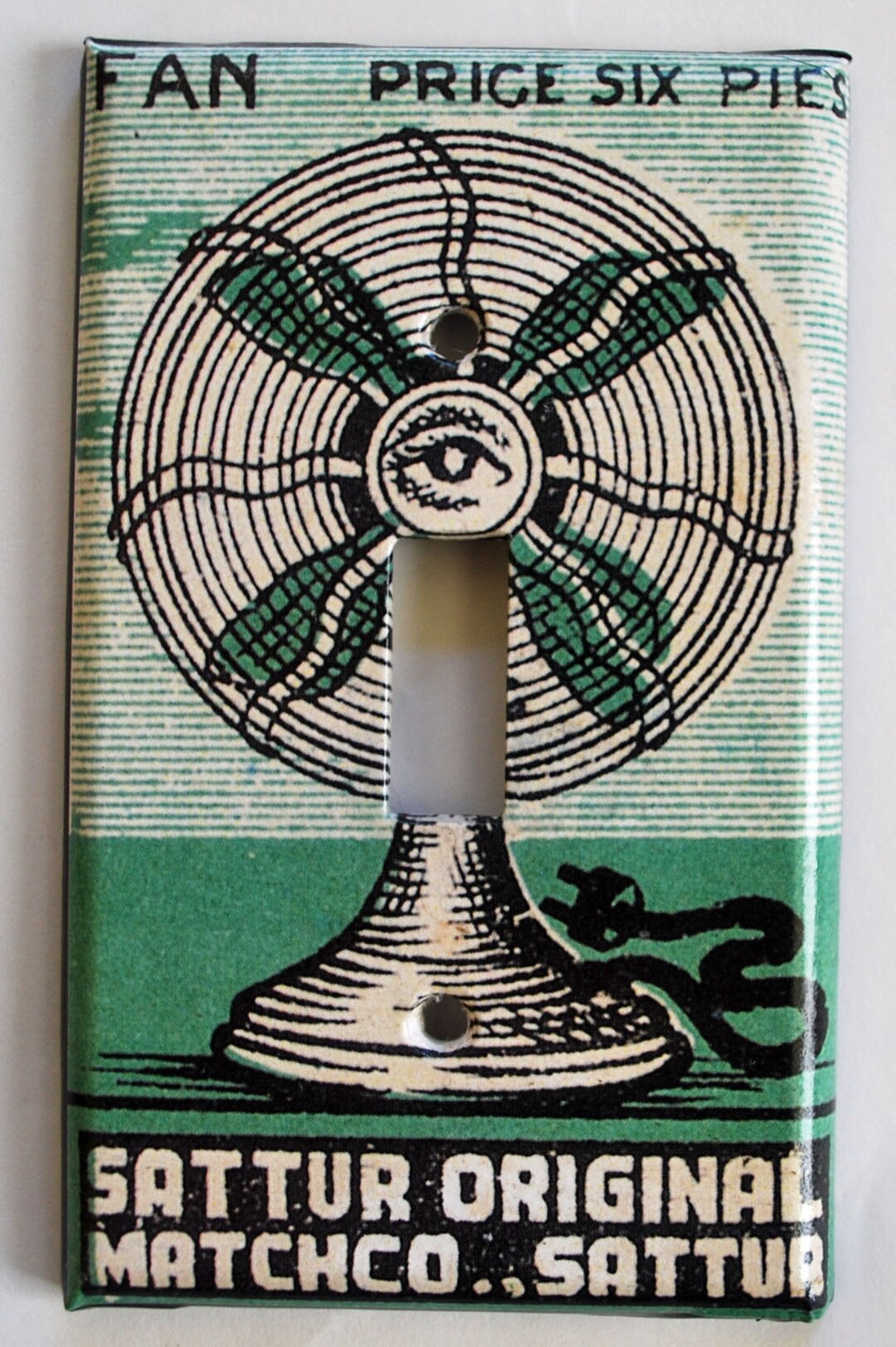 Vintage Electric Fan Switch Plate Cover for a Single Switch. - Etsy
