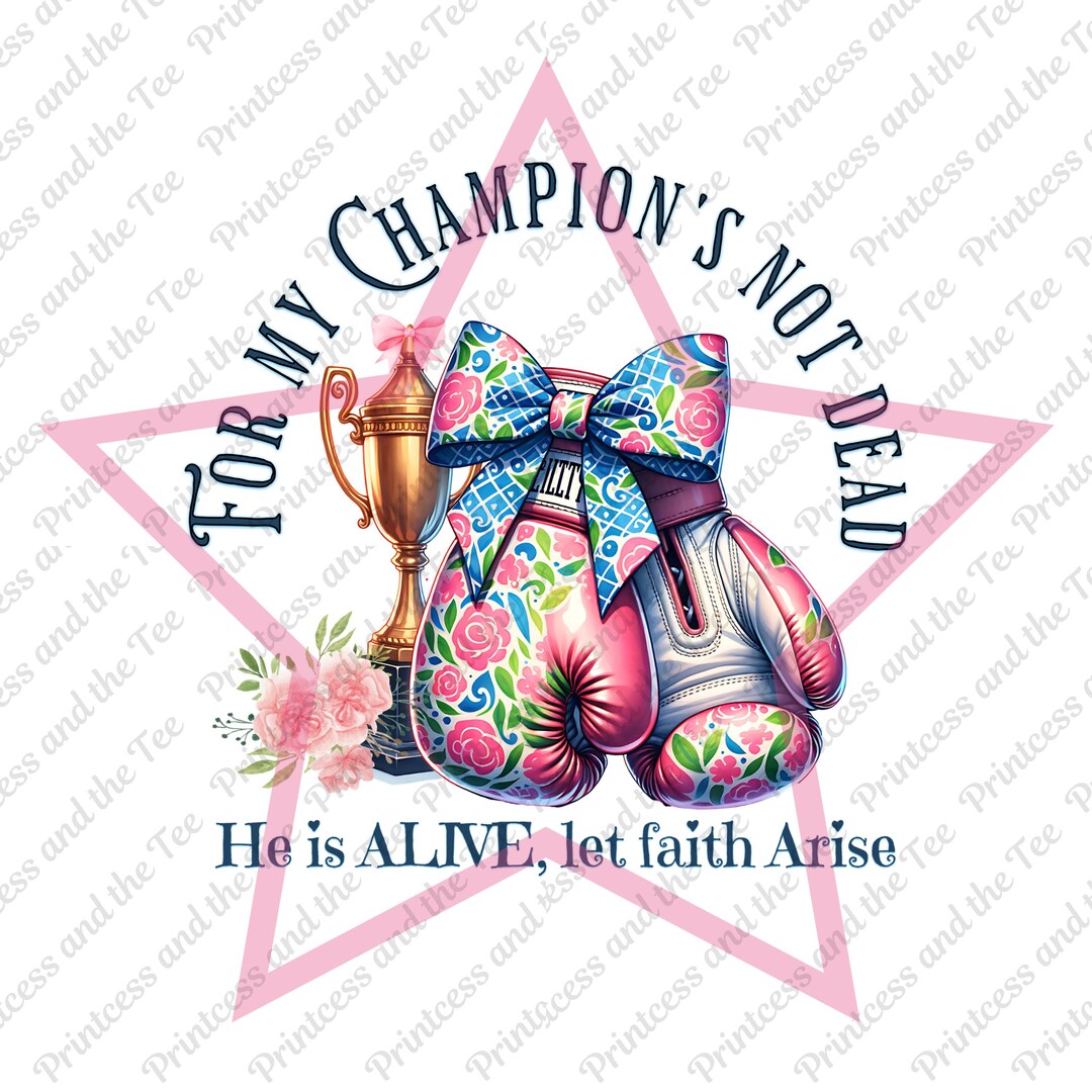 Christian Inspirational Clipart: Floral Boxing Gloves PNG (digital ...