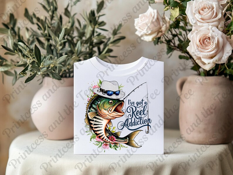 Reel Addiction Fishing Clipart: Bass PNG (digital Download) - Etsy