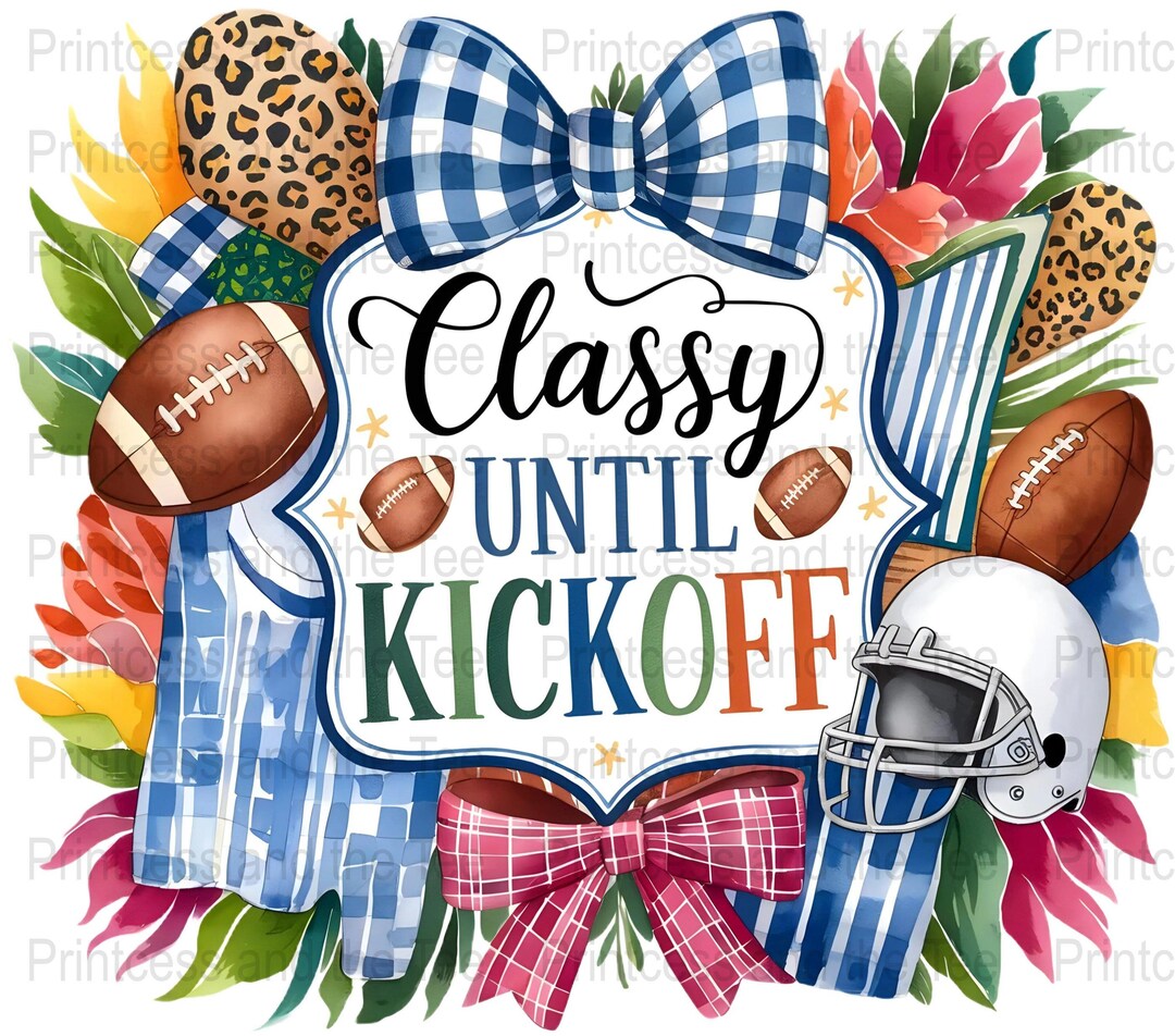 Classy Until Kickoff Png Clipart Png, Watercolor Clipart, Preppy Png ...