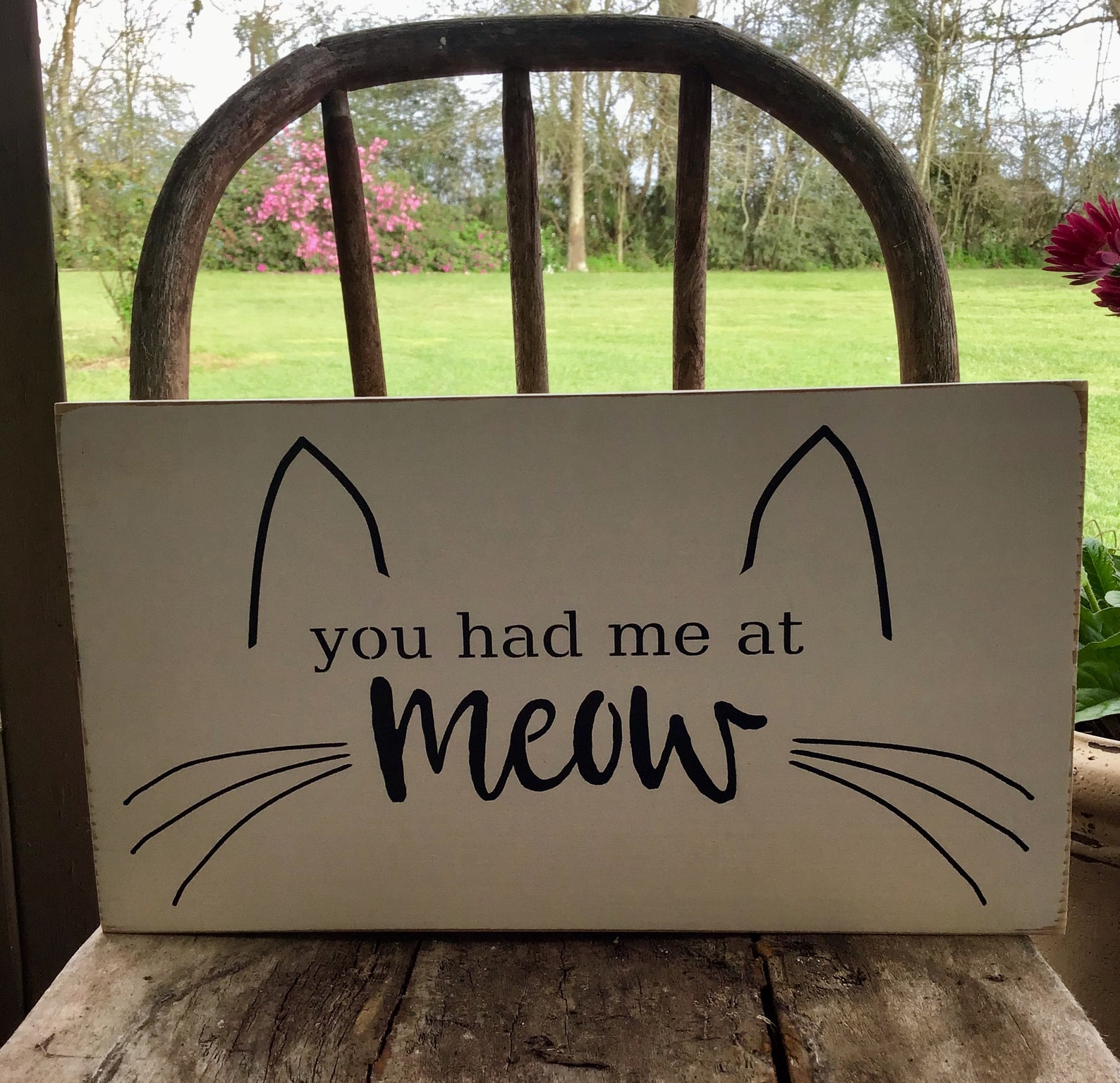 You Had Me at Meow sign | Etsy