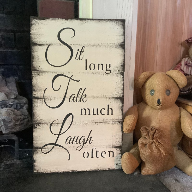 Laugh Often Sign - Etsy