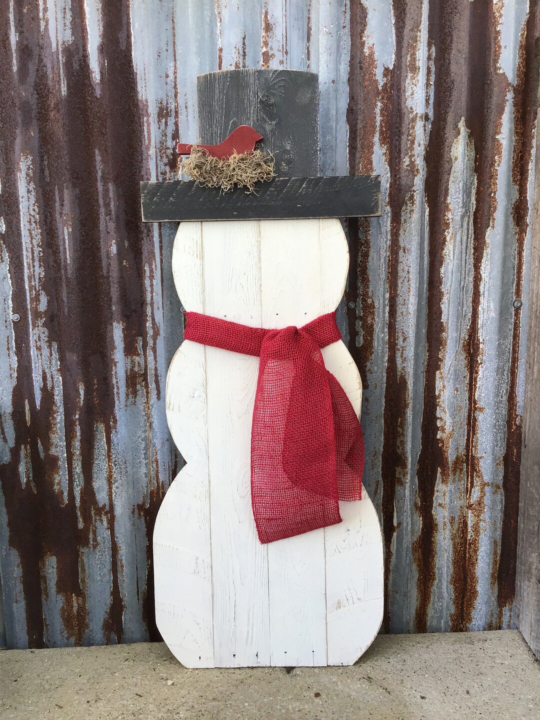 Pallet Snowman. Wooden Snowman MADE TO ORDER - Etsy