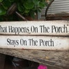 Porch Rules Sign. Porch Sign. Pallet Wood Sign. MADE TO ORDER - Etsy