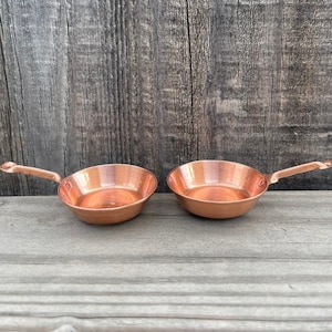 Set of 2 Kitchen Magnets, Kitchen Decor, Copper Magnets, Copper Pan ...