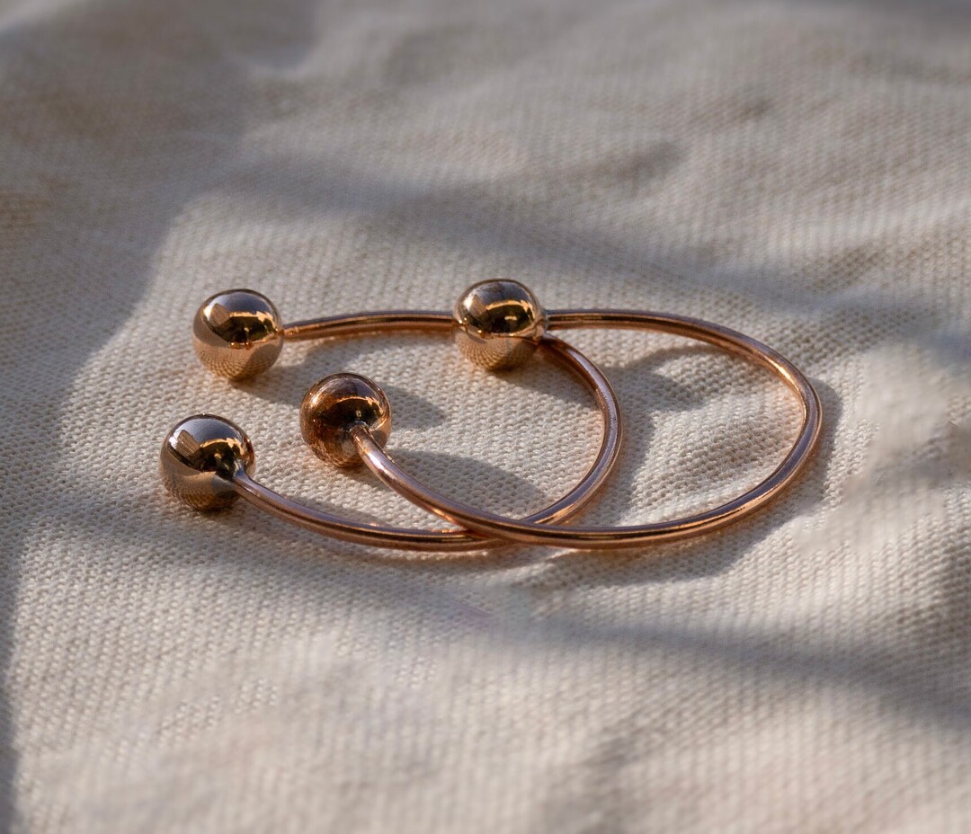 Solid Copper Bangle Bracelet | Handmade Copper Bangle | Balls Bracelet ...