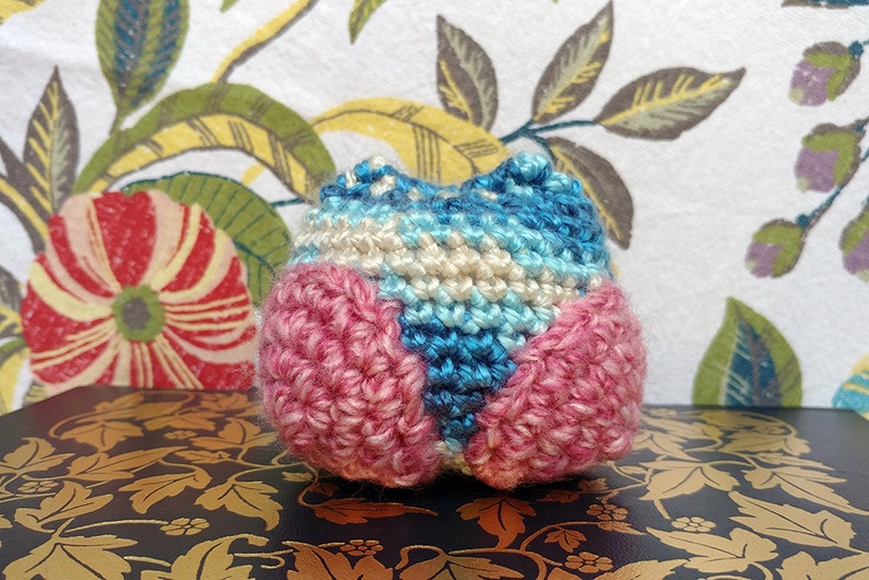 Trans Pride Owl nugget Transgender Pride Amigurumi Crocheted Owl made ...