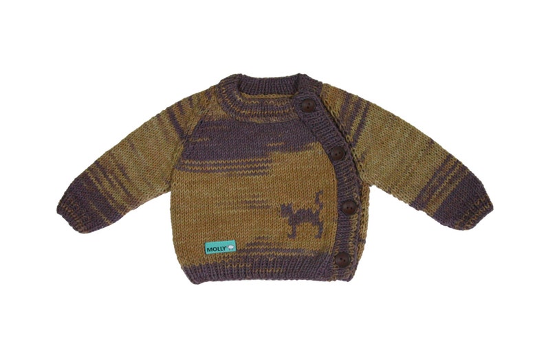 Hand Made Unique Baby Boy magical Cat Sweater in Size 56 0-1.5 Months ...