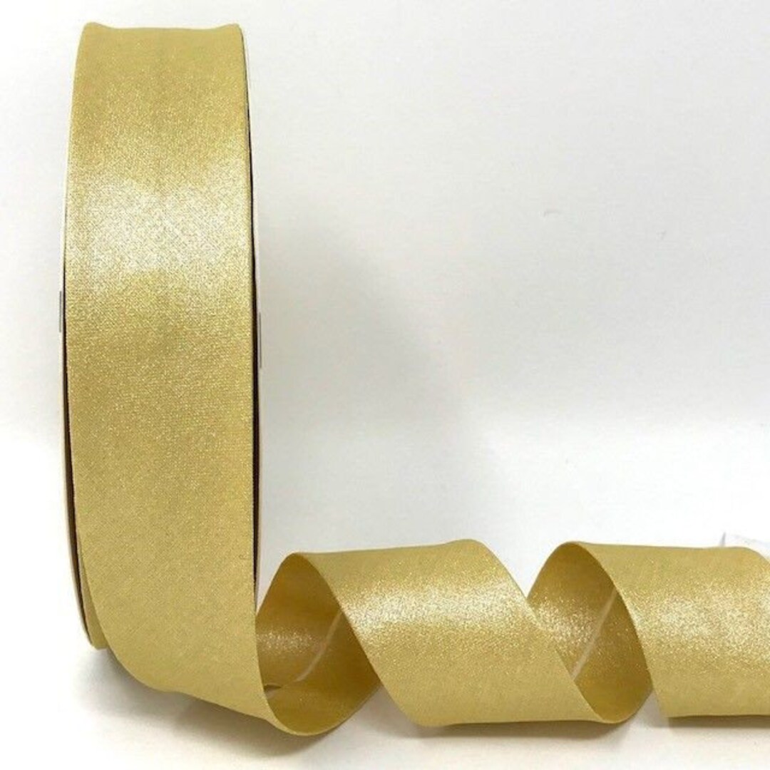Metallic Gold Bias Binding Tape - 30mm - Premium Quality - 100% Cotton ...