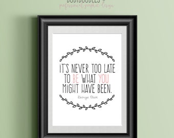 It's Never Too Late - Etsy UK