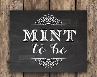 Mint to be printable | Etsy