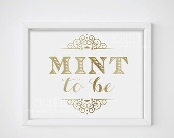 Mint to be printable | Etsy