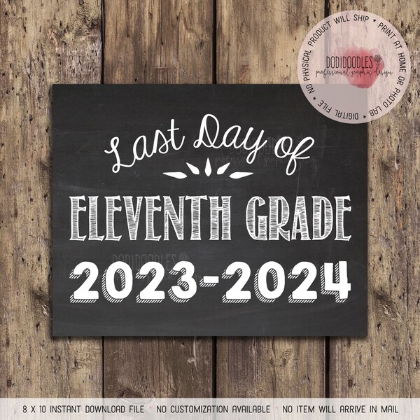 Last Day of Sign - Etsy