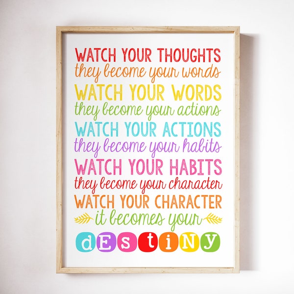 Watch Your Thoughts - Etsy