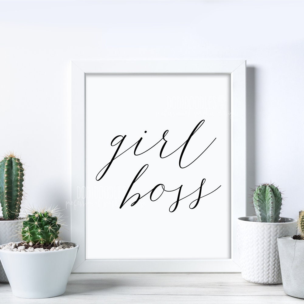 Girl Boss Girl Boss Sign Girl Boss Print Boss Printable | Etsy
