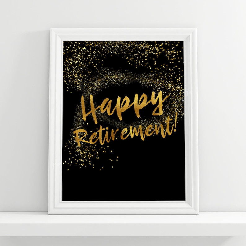 Happy Retirement Sign Happy Retirement Retirement Party - Etsy