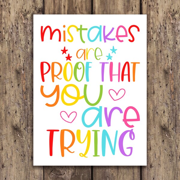 Mistakes Are Proof - Etsy