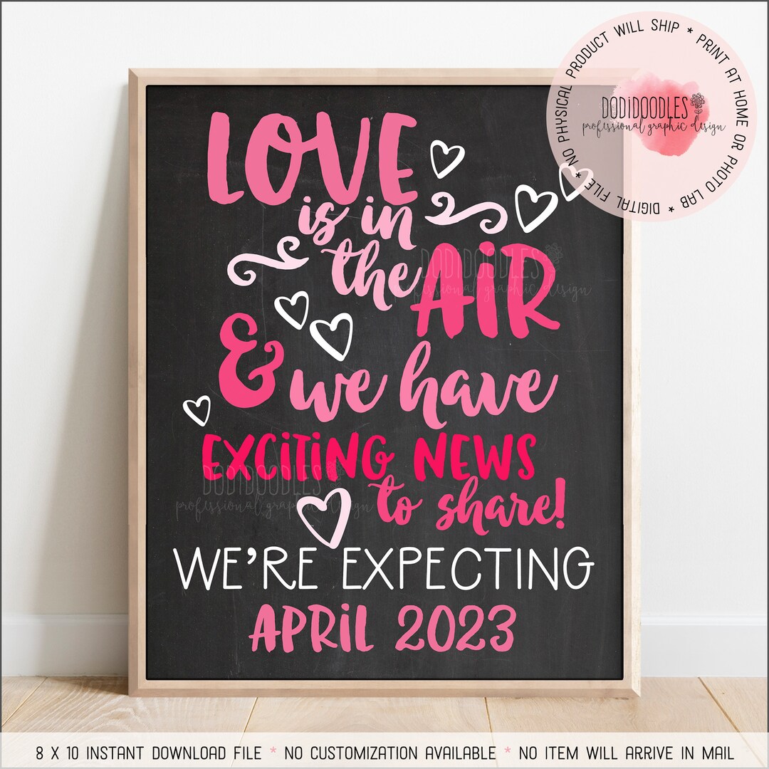 April Pregnancy Announcement, April 2023 Only, Love is in the Air ...