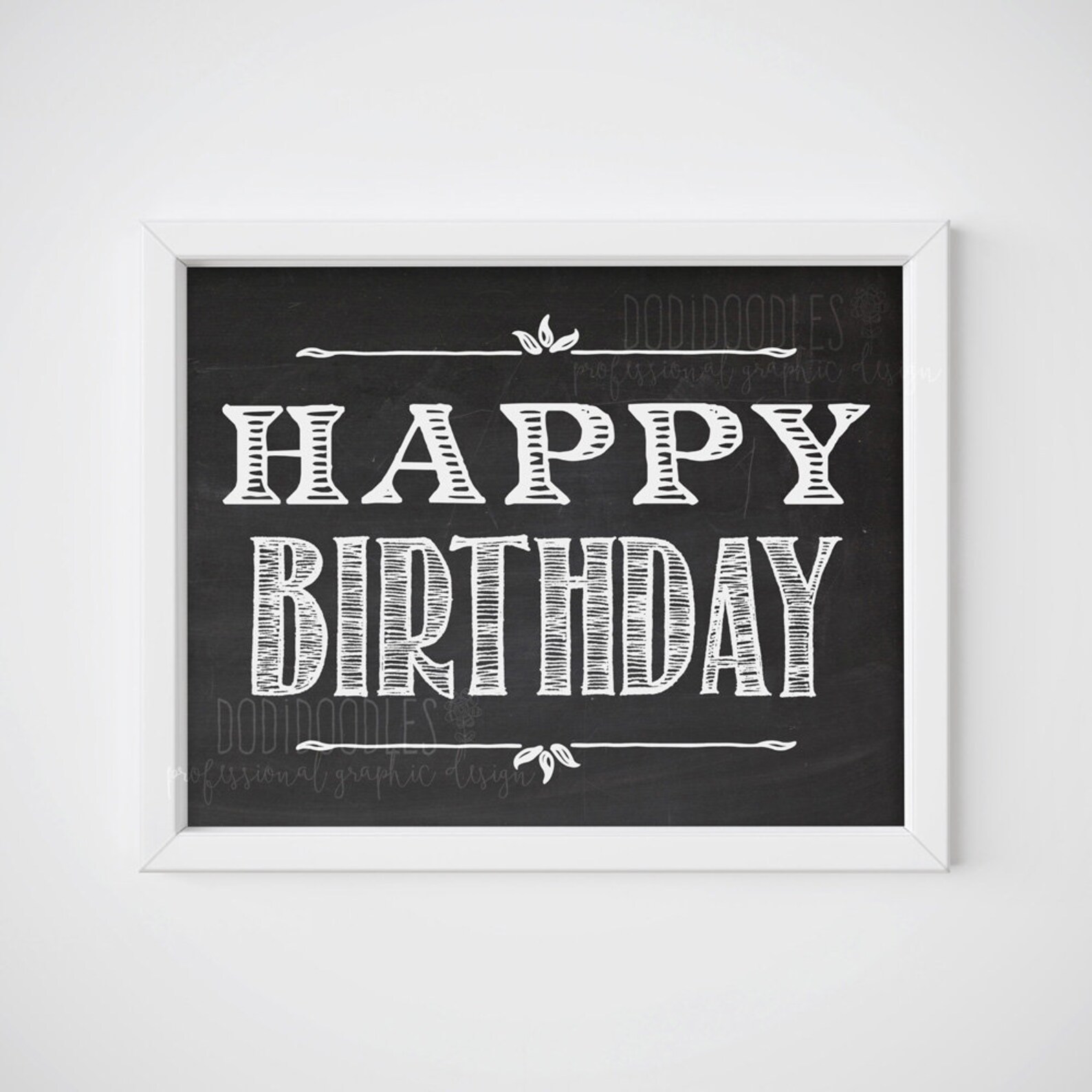 Happy Birthday Birthday Sign Birthday Print Birthday | Etsy