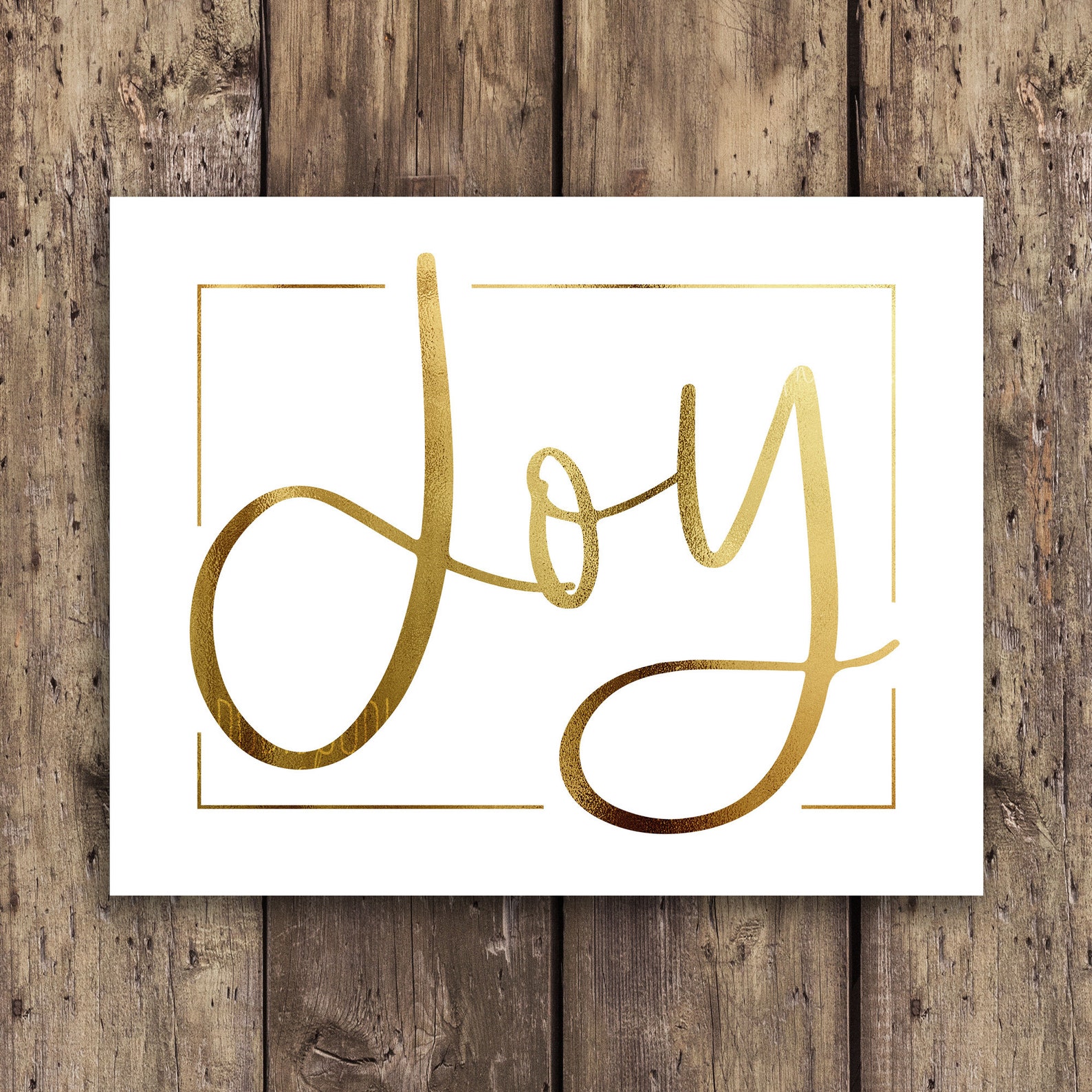 Gold Joy Sign Joy Printable Gold Christmas Signs Joy Signs | Etsy