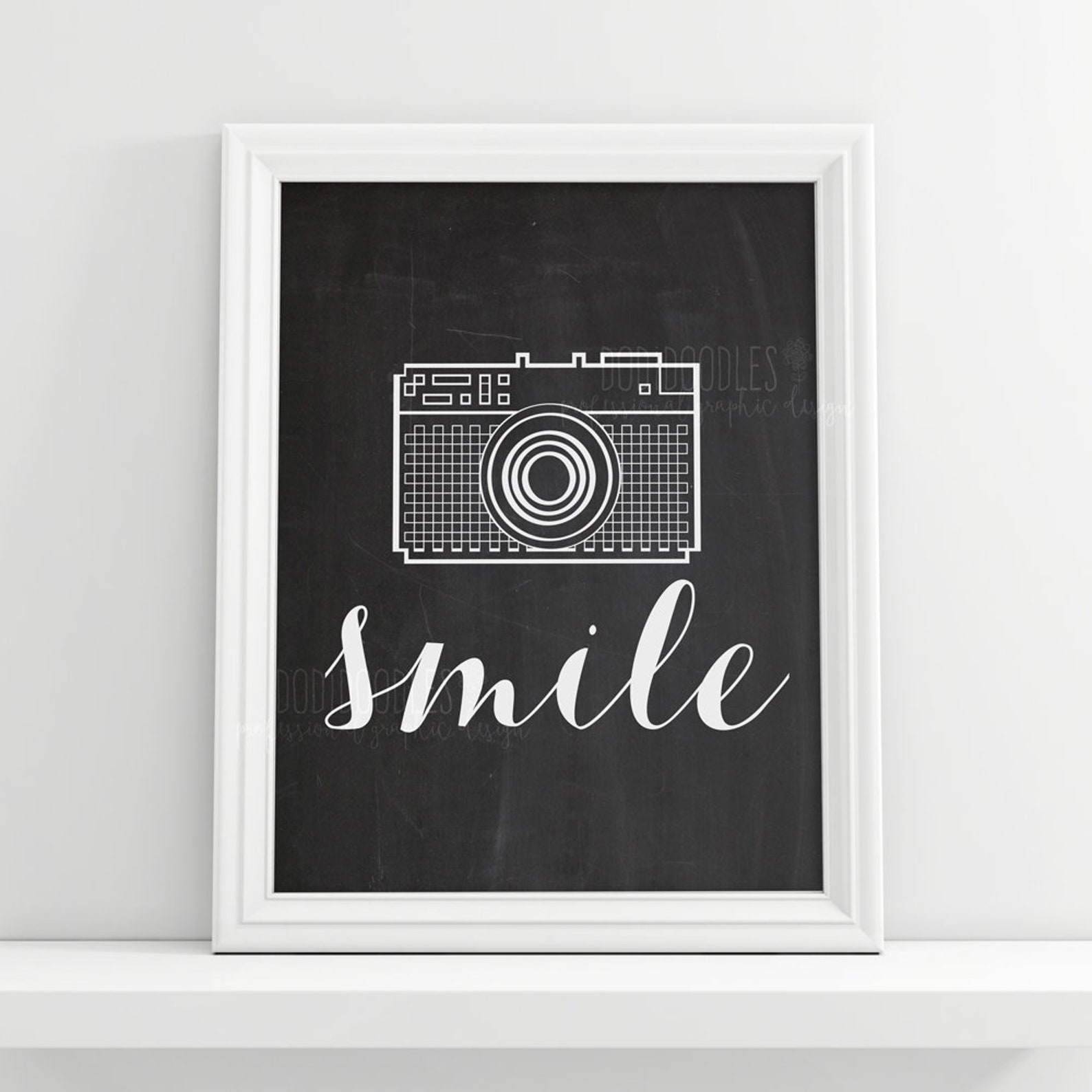 Smile smile print smile printable camera print camera | Etsy