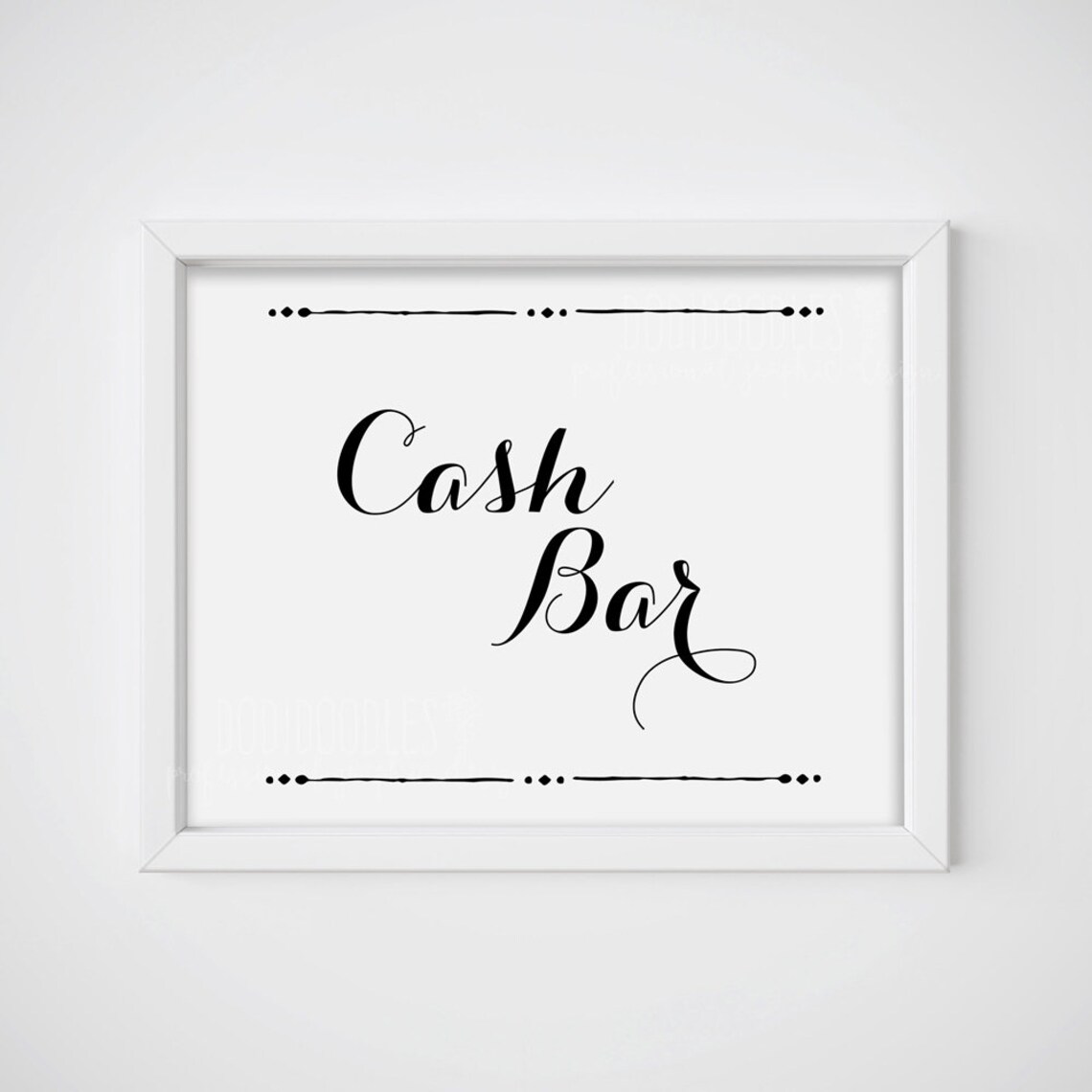 Cash Bar Sign cash bar bar sign wedding signs wedding | Etsy