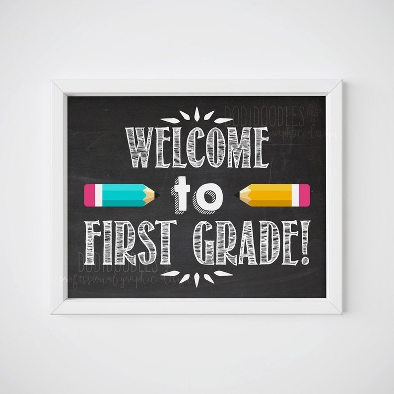 Welcome to First Grade Classroom Signs Classroom Welcome | Etsy