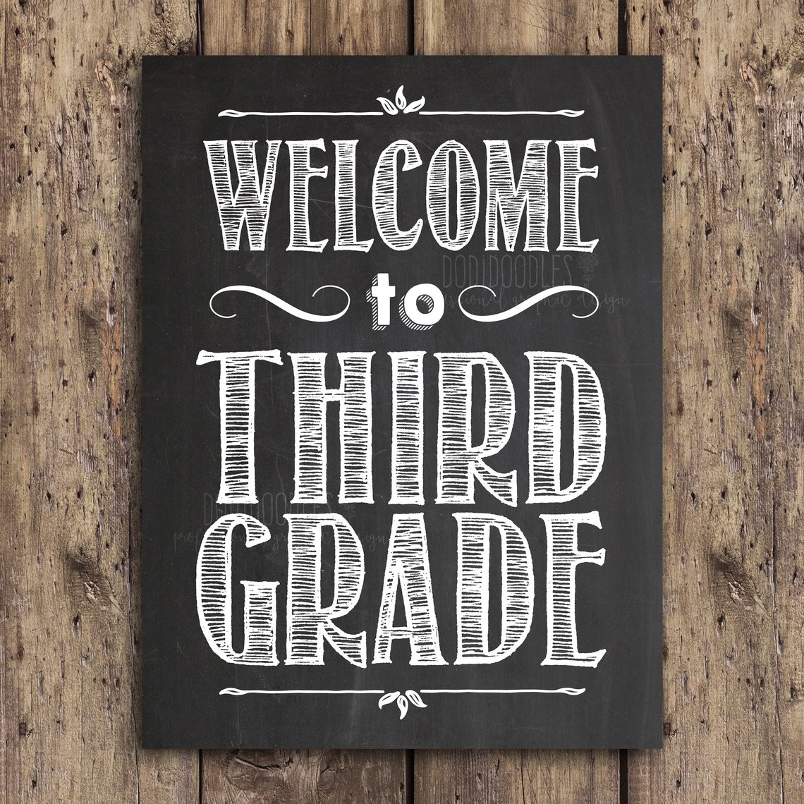 Welcome to Third Grade Classroom Door Poster Classroom - Etsy