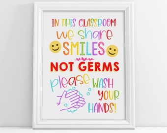 Wash Your Hands Sign - Etsy
