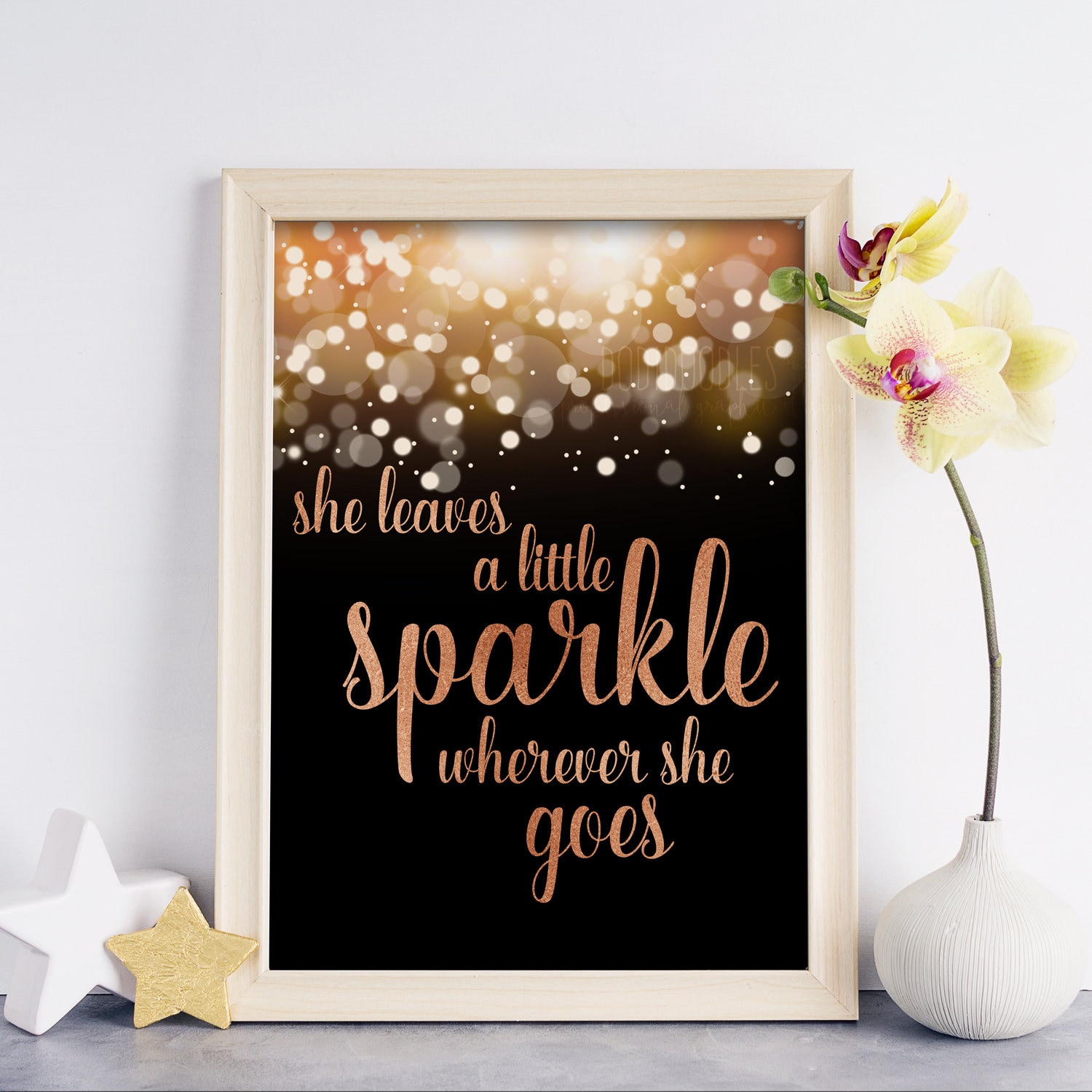 She Leaves A Little Sparkle Wherever She Goes Invitations