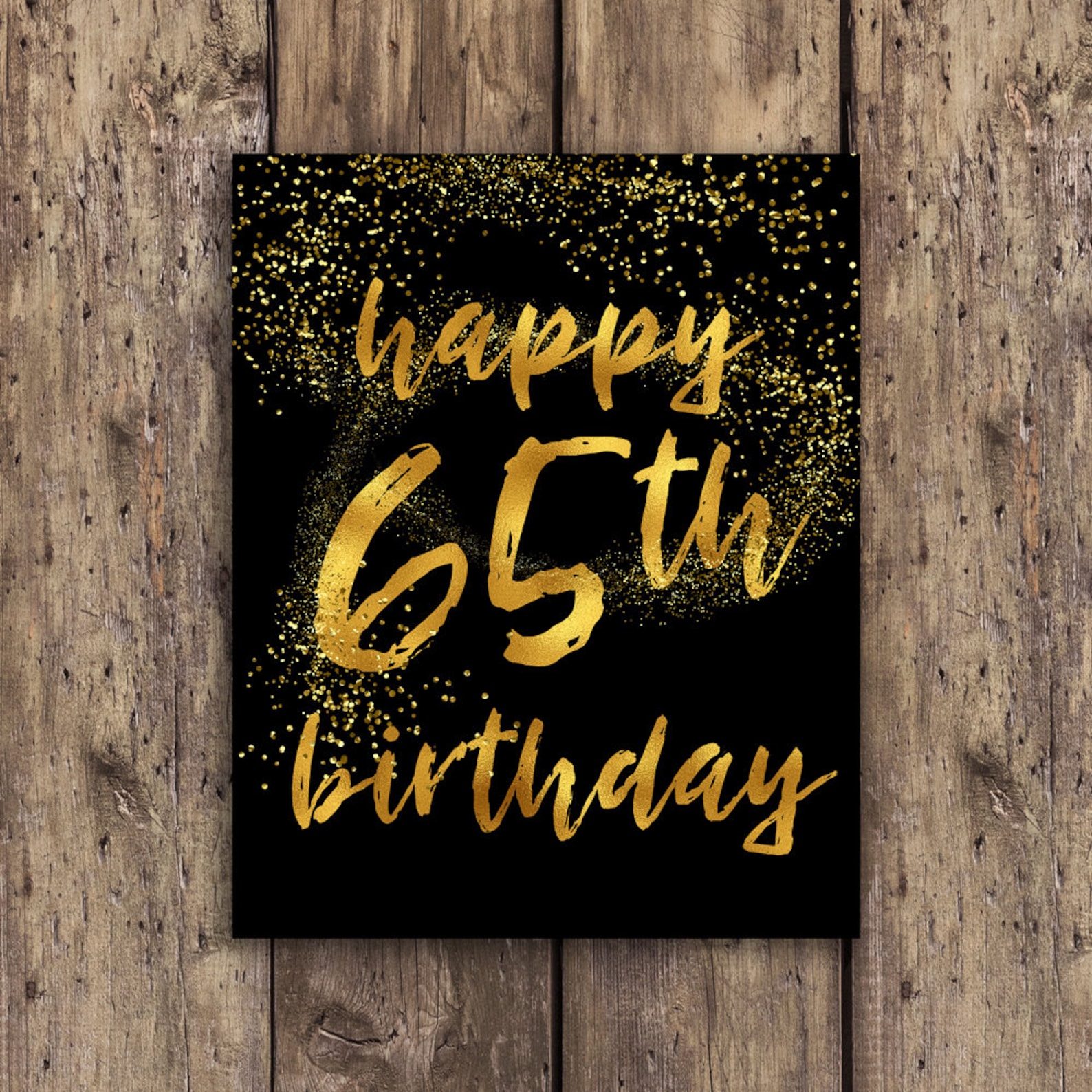 Happy 65th Birthday 65th Birthday Sign 65th Birthday Party - Etsy