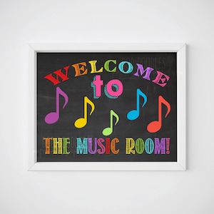Welcome to the Music Room, Classroom Signs, Classroom Welcome, Teacher ...