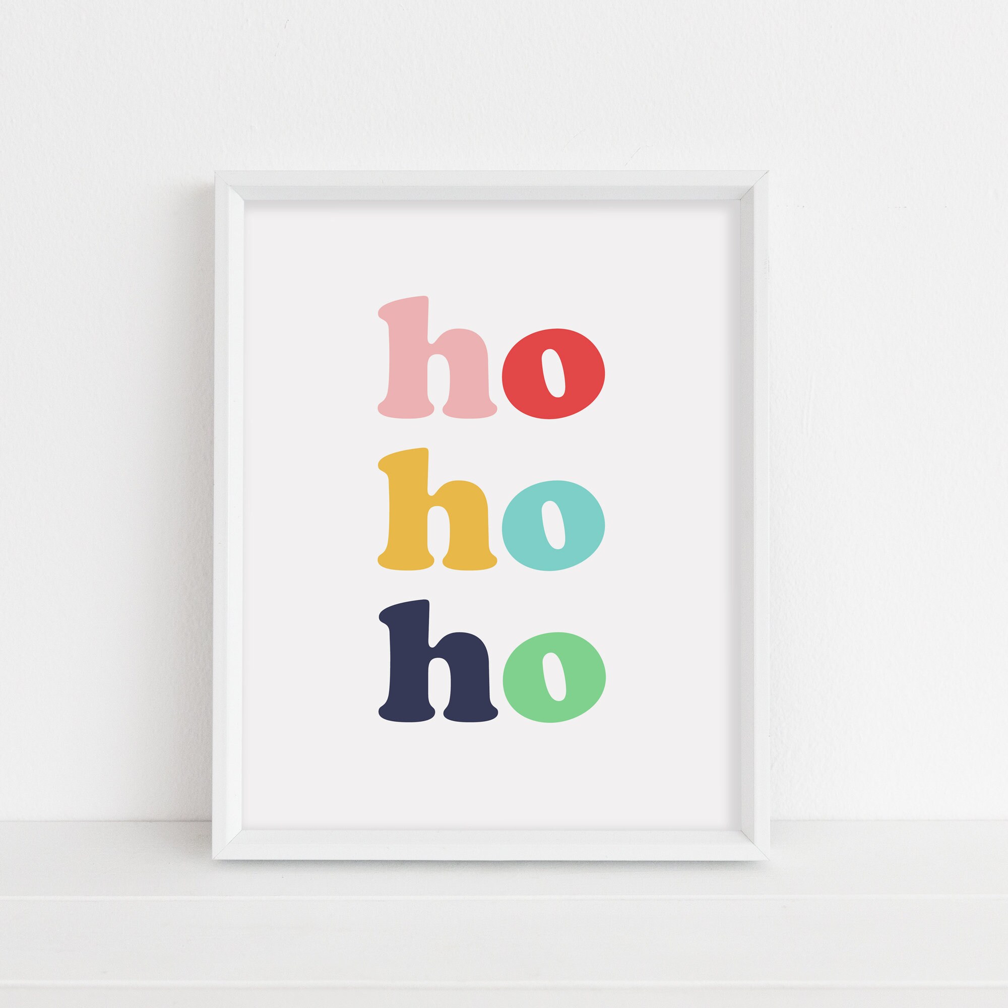 Holiday Printable Ho Ho Ho christmas print printable | Etsy