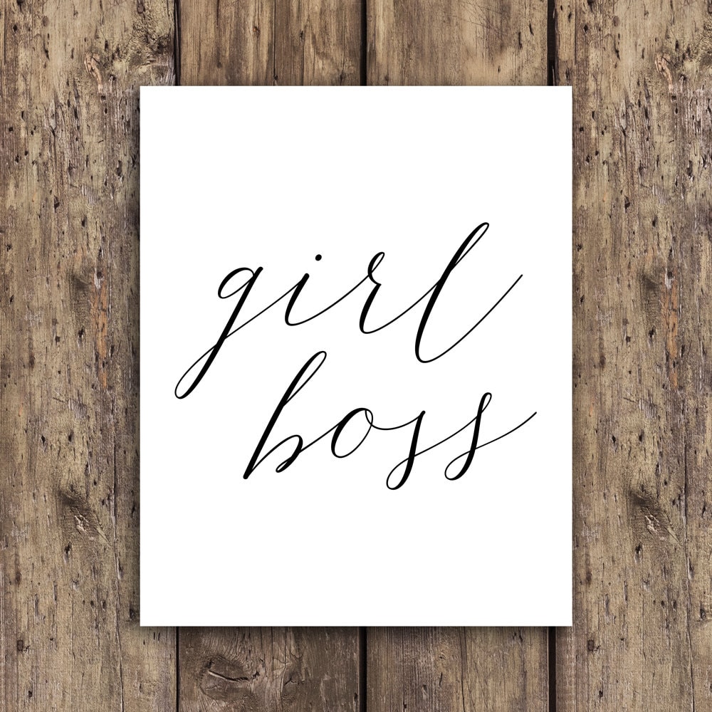 Girl Boss Girl Boss Sign Girl Boss Print Boss Printable | Etsy