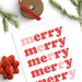 Merry Merry Printable Holiday Printable Digital Download - Etsy
