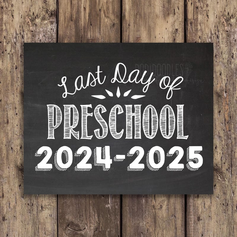 Last Day Preschool - Etsy