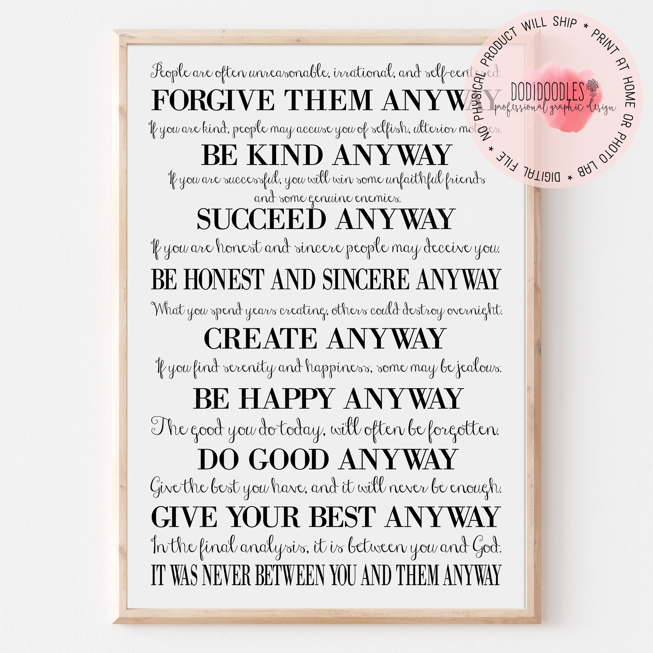 Paradoxical Commandments