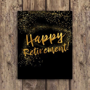 Happy Retirement Sign Happy Retirement Retirement Party - Etsy