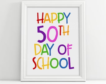 50 Days of School - Etsy
