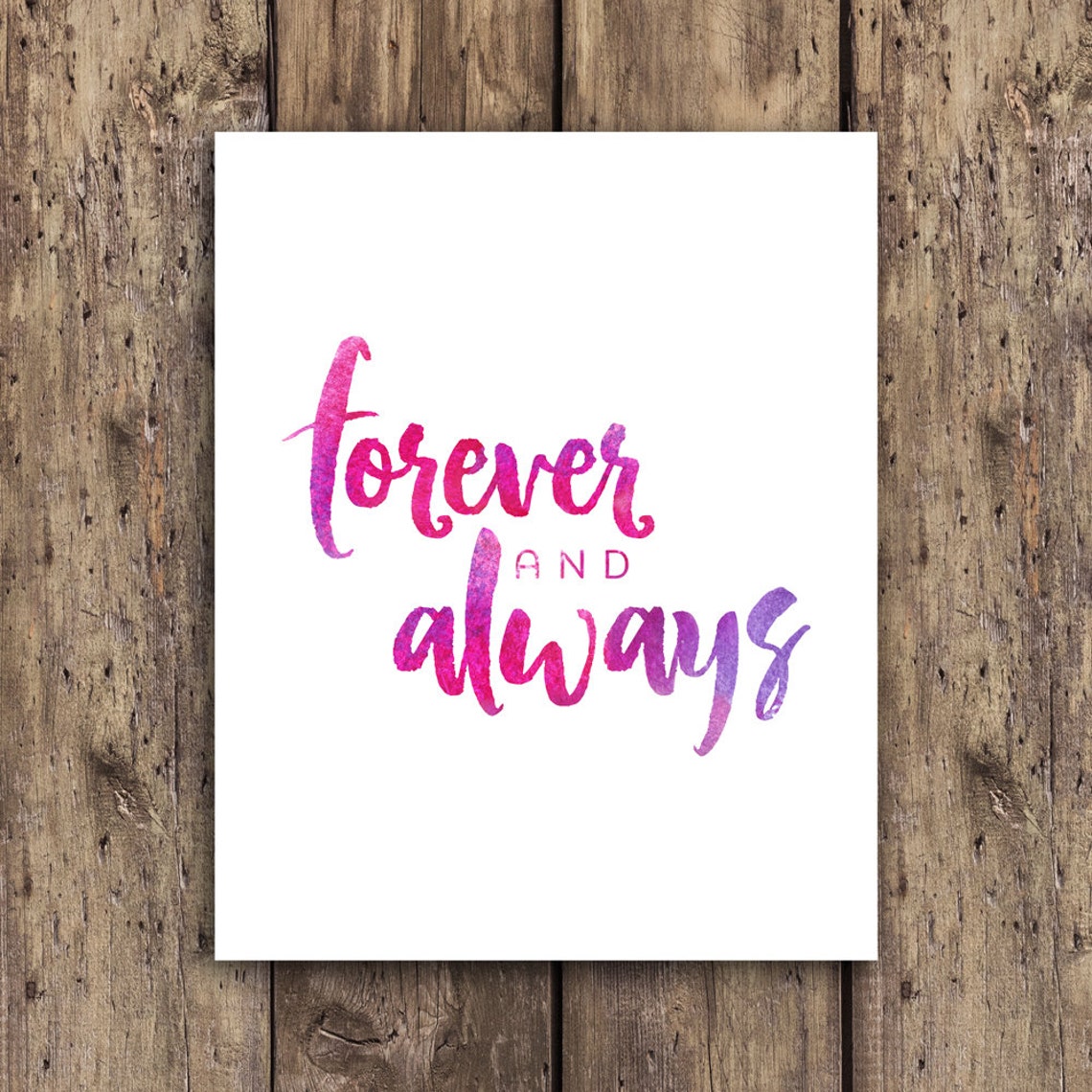 Forever and Always Forever and Always Sign Wedding Signs - Etsy