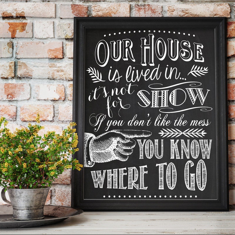 Our House is Lived - Etsy