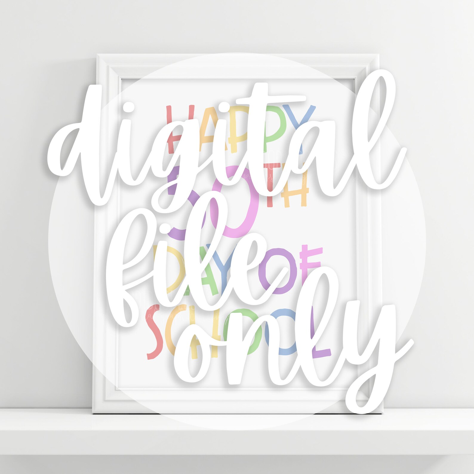 Happy 50th Day of School 50th Day Sign Student Photo Props | Etsy