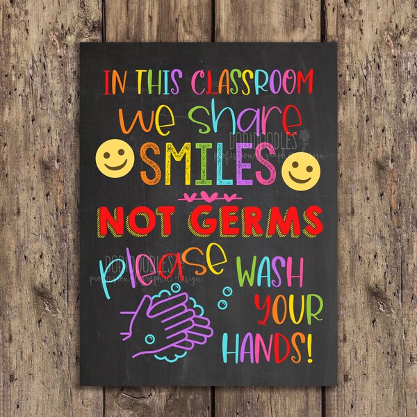 Wash Hands Covid Sign - Etsy