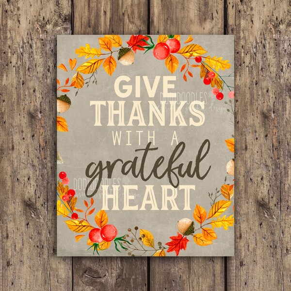 Give Thanks Sign - Etsy