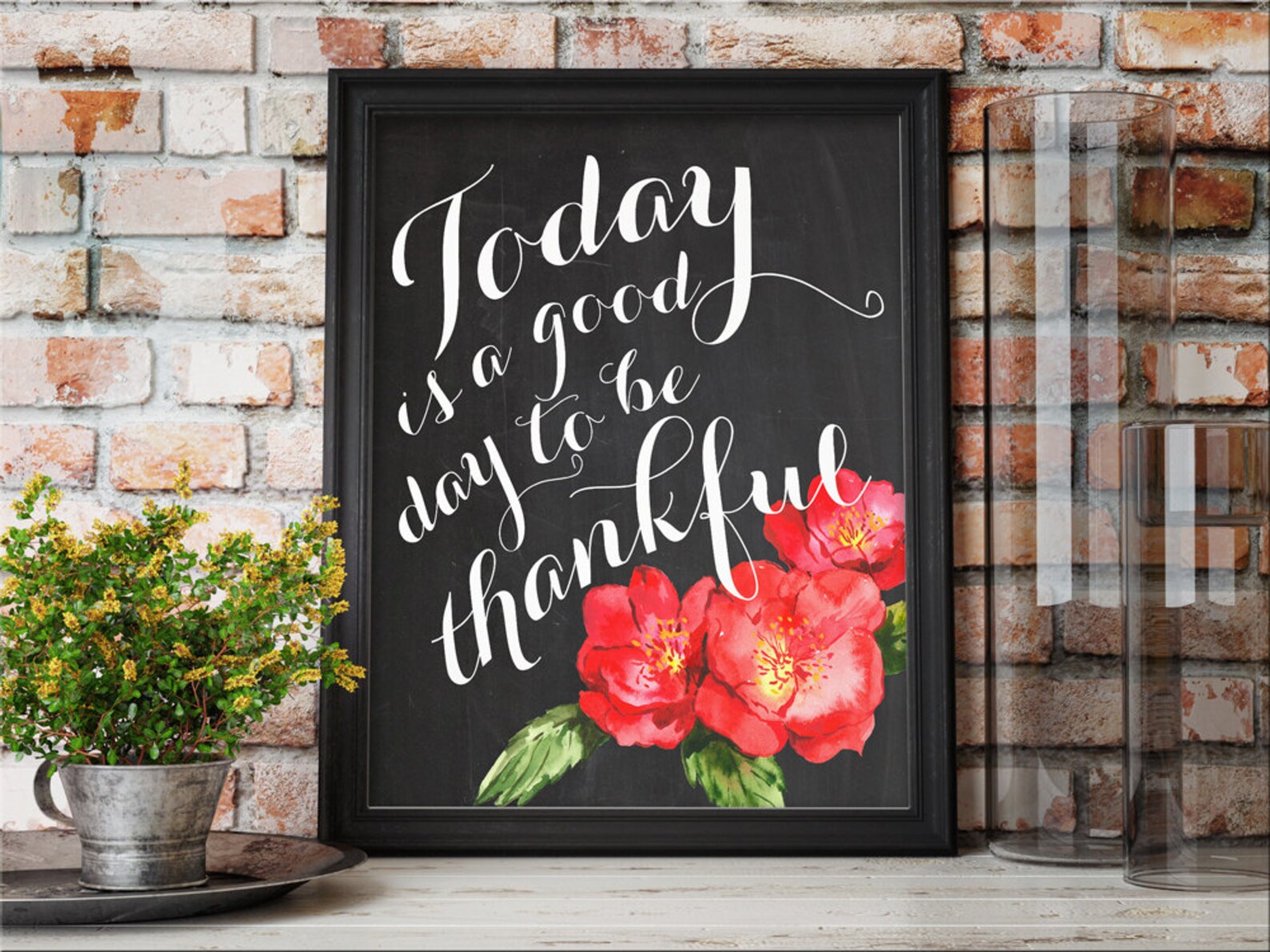 Thankful Printable Today is A Good Day Chalkboard Printable - Etsy