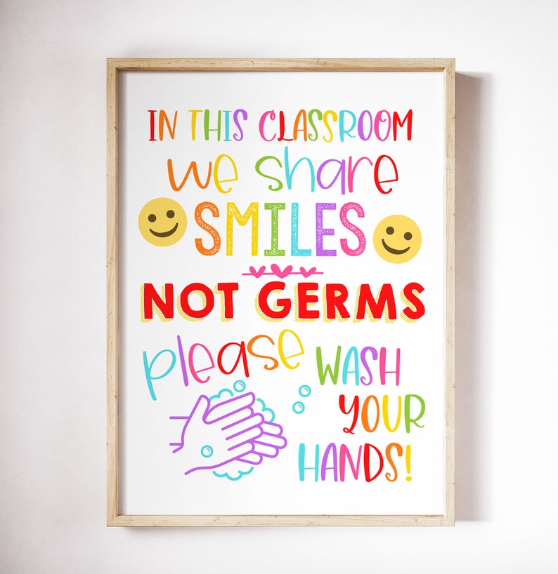 In This Classroom Poster Instant Download We Share Smiles - Etsy