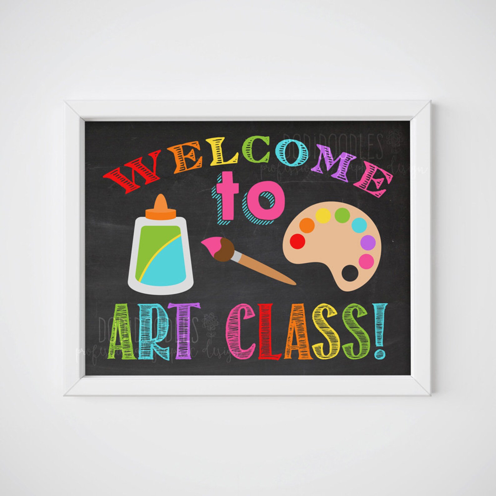 Welcome to Art Class Classroom Signs Classroom Welcome | Etsy