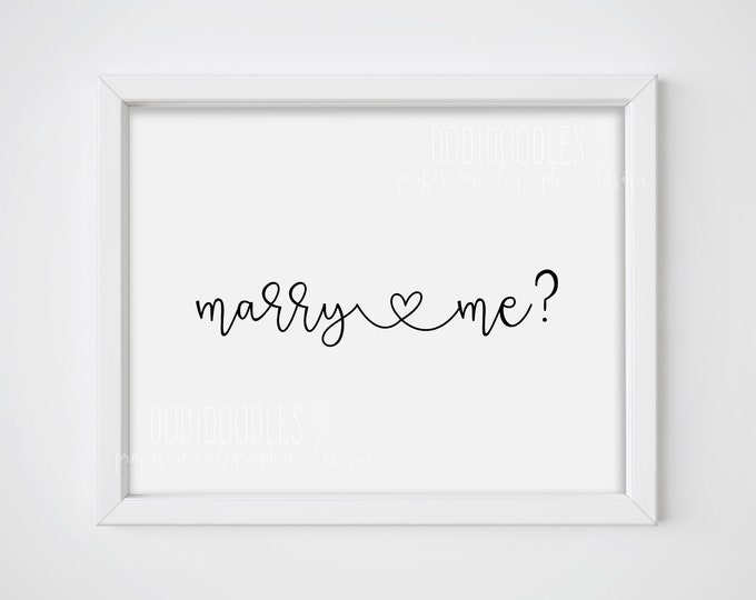 Quote Prints, Will You Marry Me, Wedding Gift, Wedding Rings Print ...