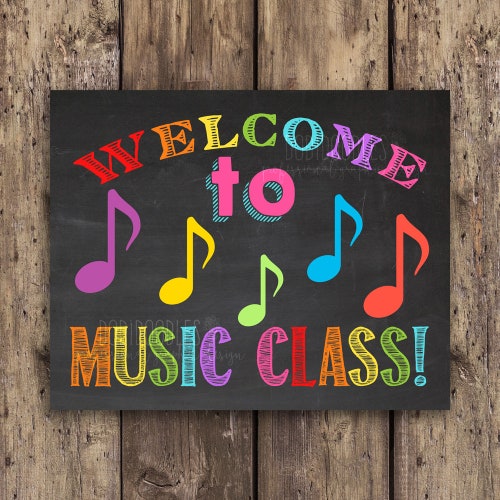 Welcome to the Music Room Classroom Signs Classroom Welcome | Etsy