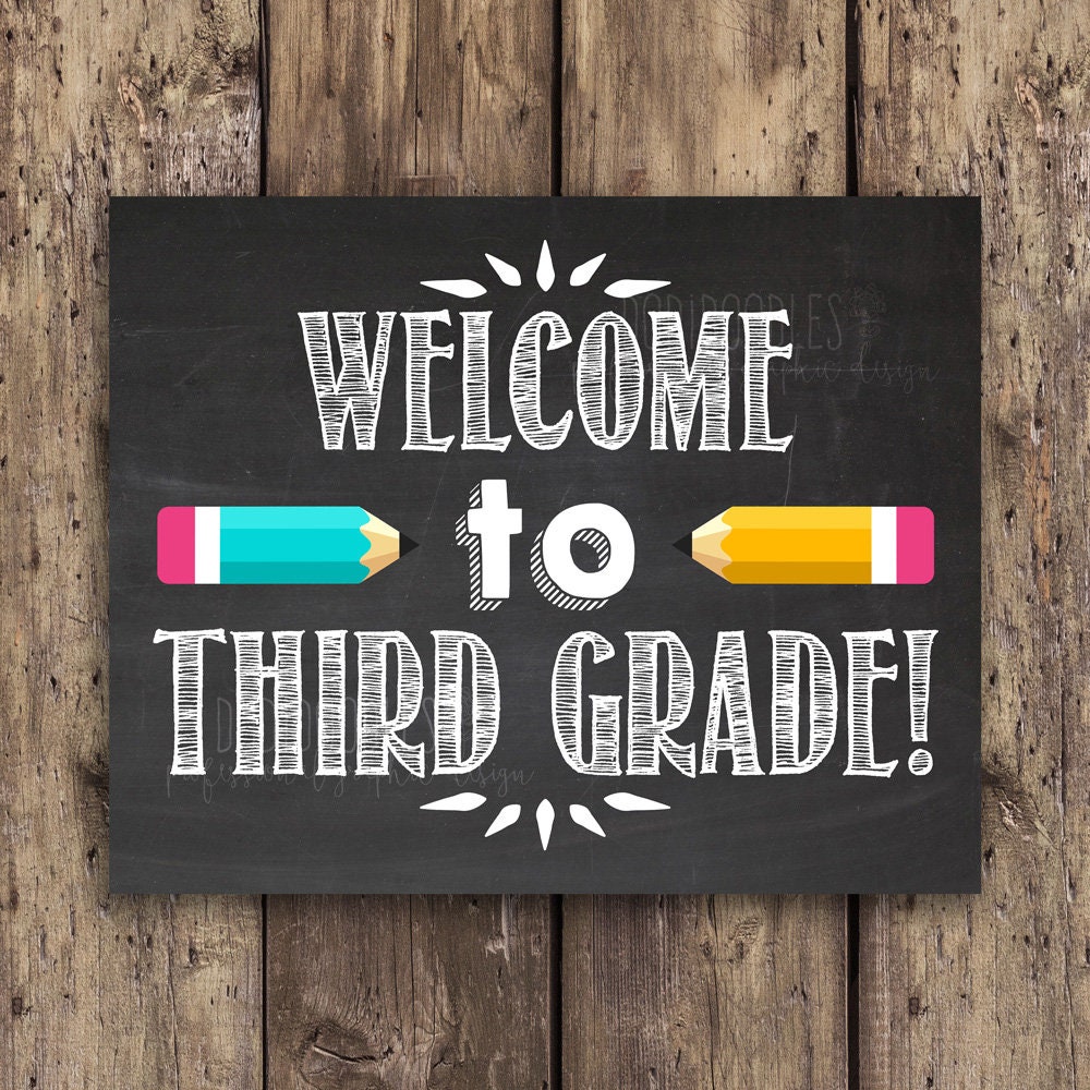 Welcome to third grade classroom signs classroom welcome - Etsy España